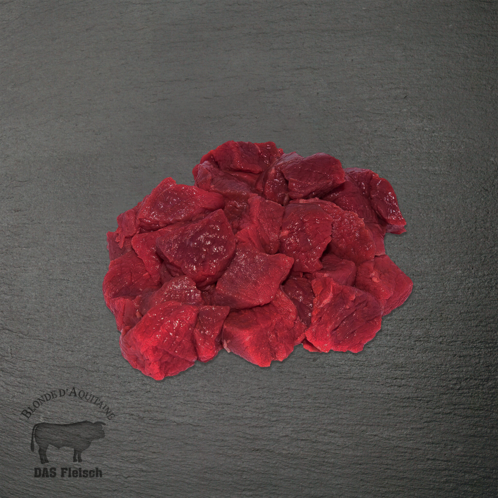 Gulasch vom Blonde d´Aquitaine-Rind – Das Fleisch